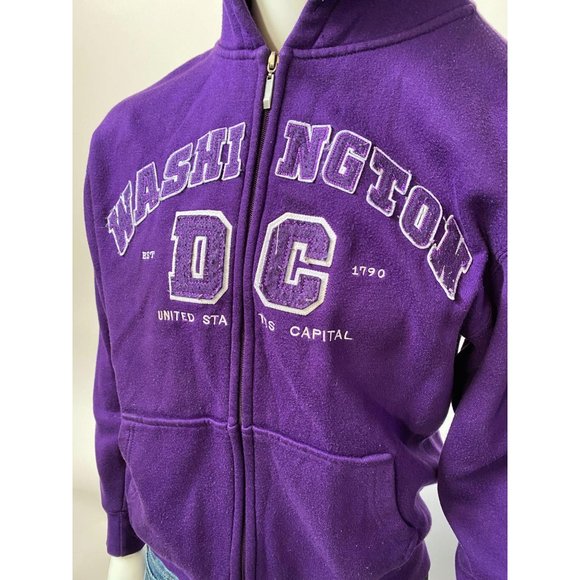 DC One | Shirts | Washington Dc Purple Zip Hoodie | Poshmark